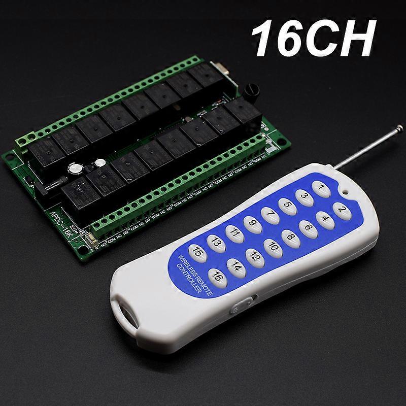 DC12V 16CH 1000M Long Range Radio Controller RF Wireless Remote Control ...