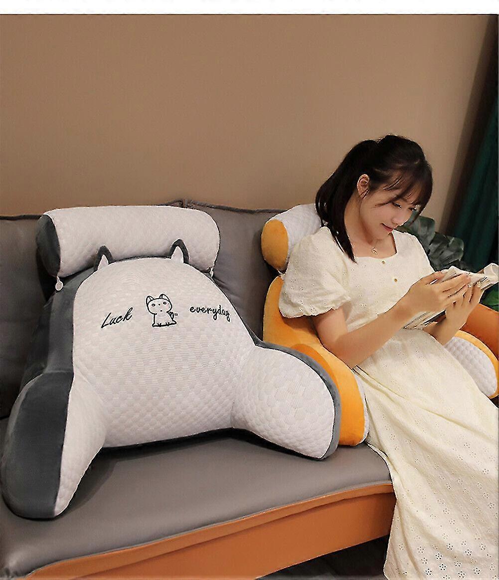 Reading Pillow For Bed Back Rest Lumbar Support Arm Seat Cushion ...