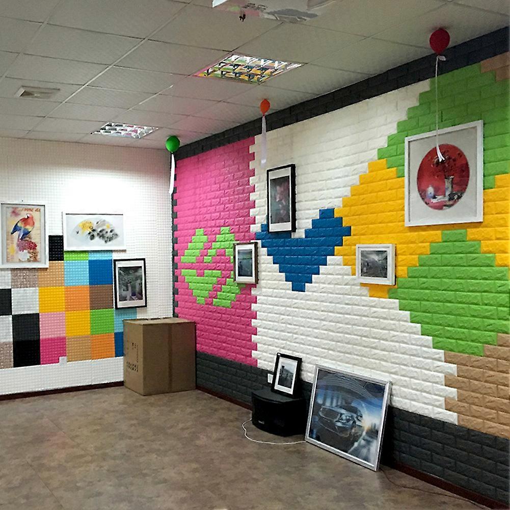 Self-Adhesive Wall Panel Stone Effect Brick Pattern 3D Foam Waterproof ...