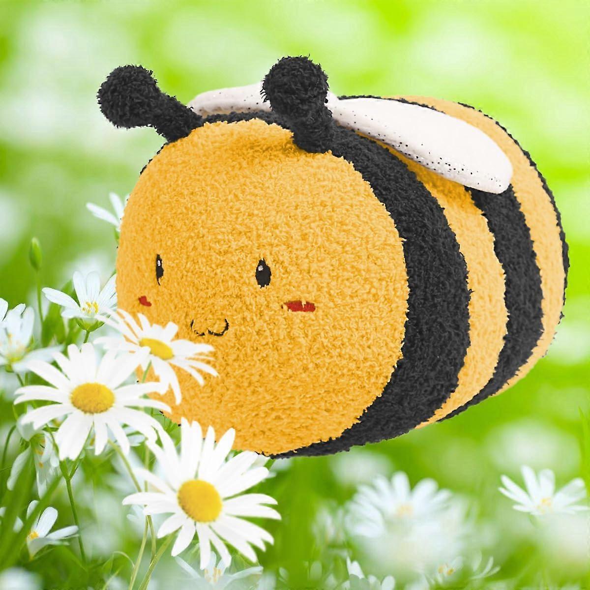 Bee Plush Toy Stuffed Animal,11.8in Fuzzy Bumble Bee Plushie Doll ...