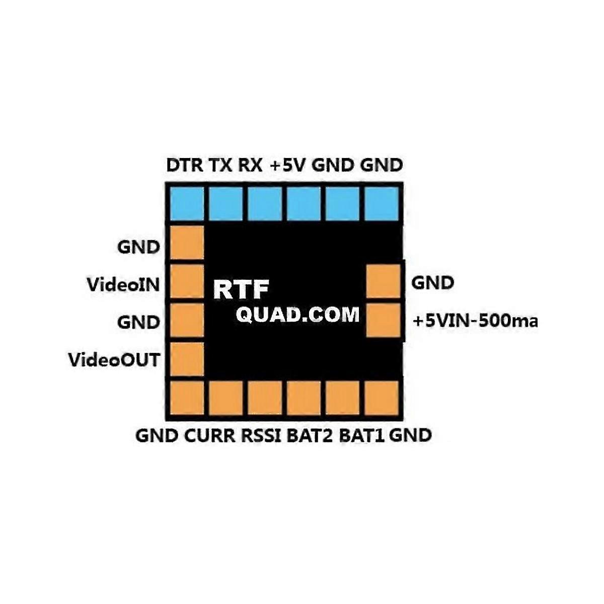 Fpv Minimosd Minim Mini Osd On-screen-display With Kv Team Mod For Cc3d Naze32 F3 F4 Flight ...