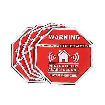 5Pcs home alarm security stickers decals signs for window doors | Fruugo DK