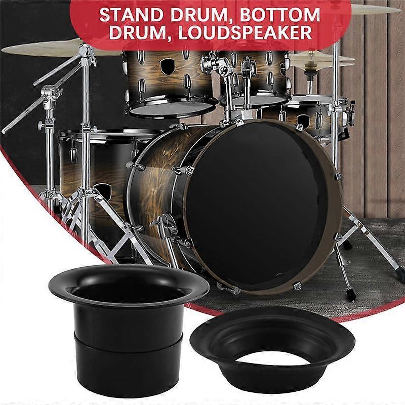 Bass Drum Enhancer ABS Rubber Bass Drum Kick Enhancer with Black Port ...
