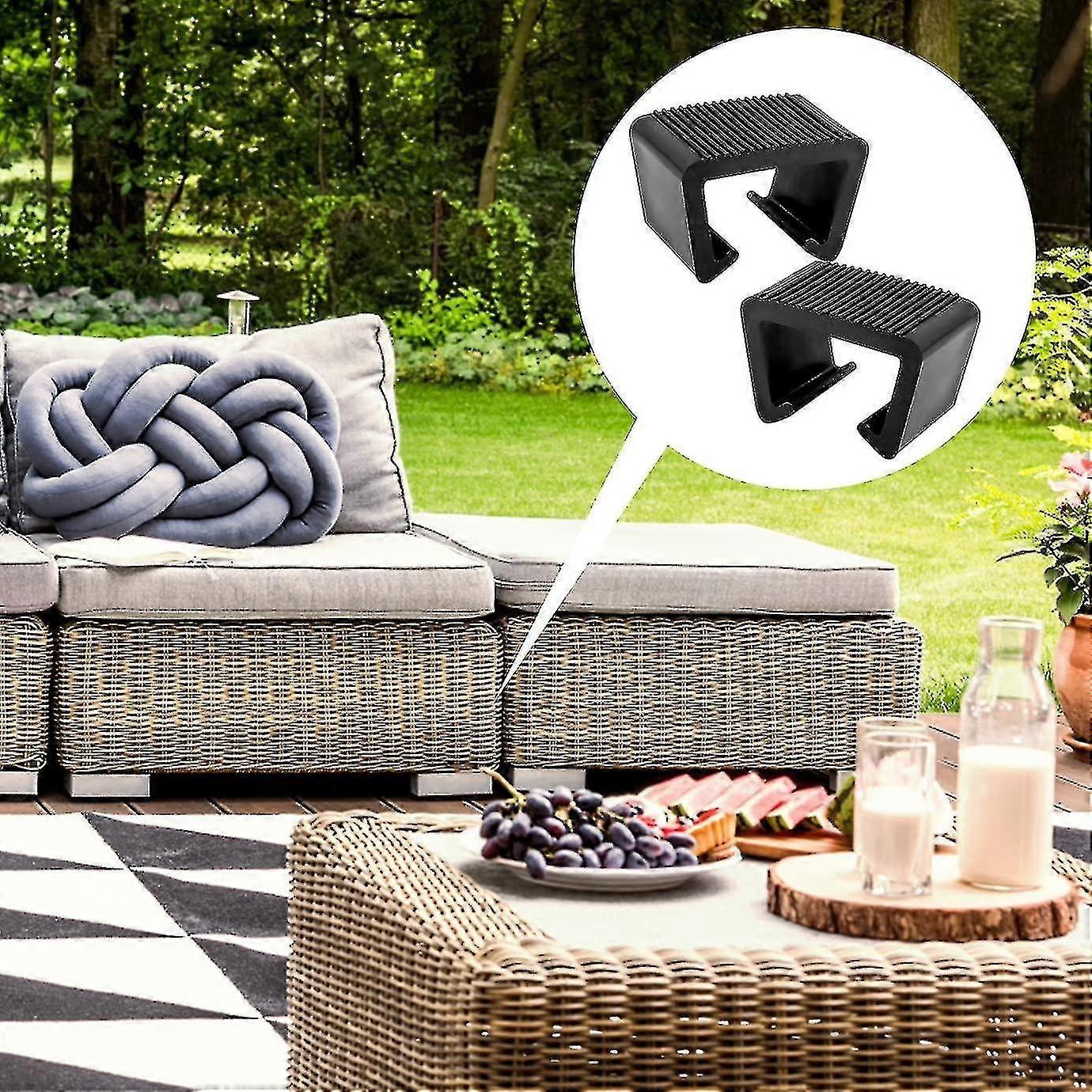 8 Pcs Rattan Furniture Clips, Patio Wicker Furniture Clips Outdoor ...