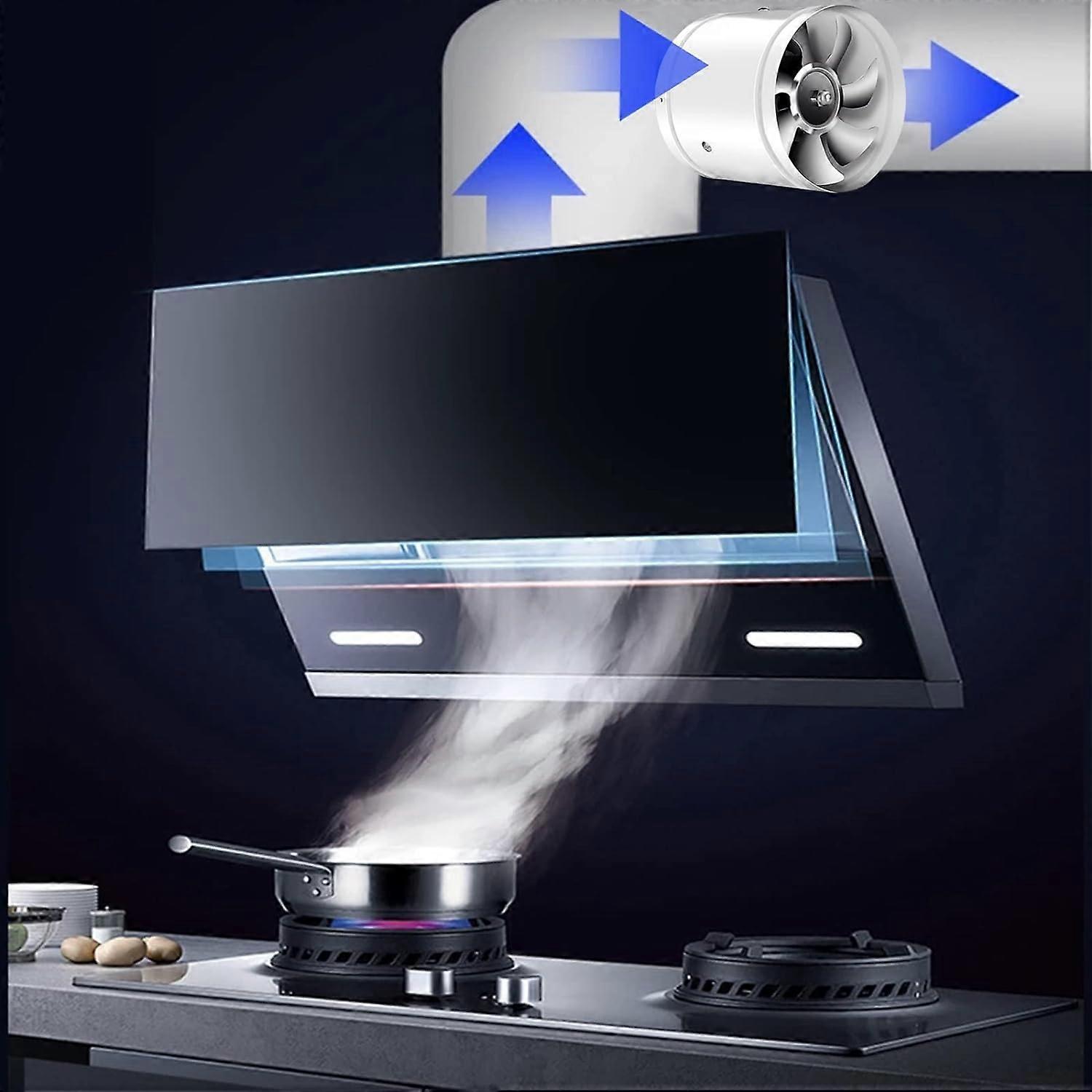 100mm Exhaust Fan, 140m/h Duct Industrial Metal Air Ventilator Wall ...