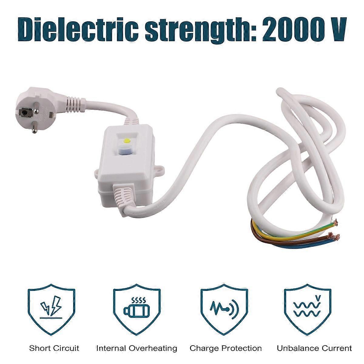 FI Circuit Breaker Socket Residual Current Circuit Breaker Plug with ...