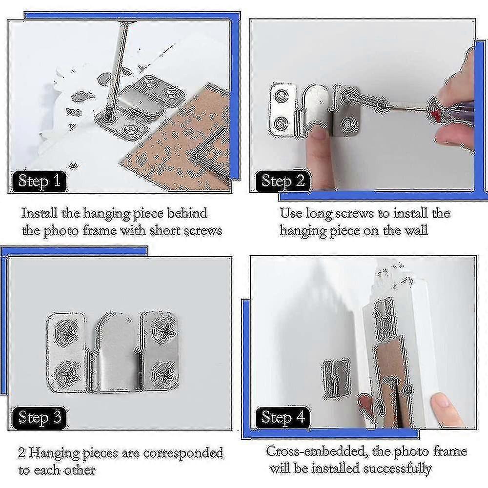 10pcs Flush Mount Bracket Concealed Mount Bracket Interlocking Hang ...