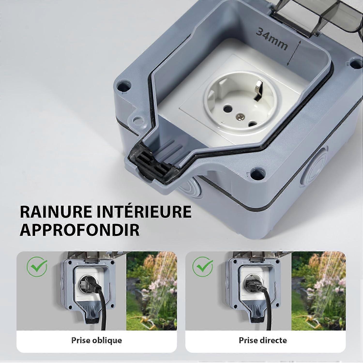 Waterproof Outdoor Socket IP66 Dust Cover for Gardens Kitchens ...
