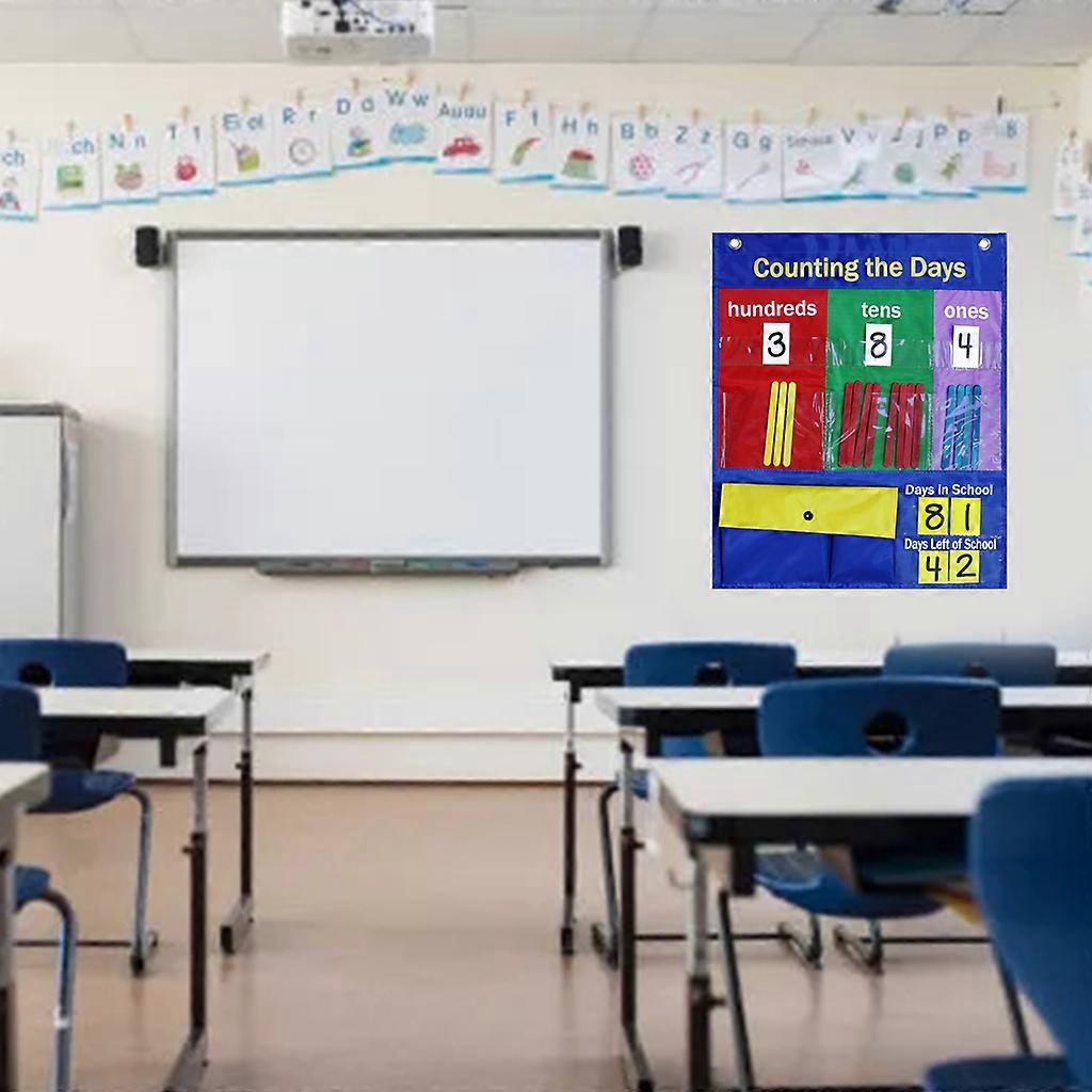 Math Counting Pocket Chart Classroom Math Poster for Homeschool Early ...