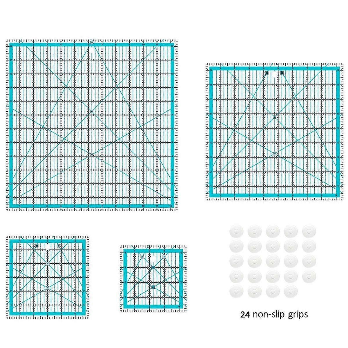 4pcs Quilting Rulers,Quilting Rulers and Templates,Square Quilting ...