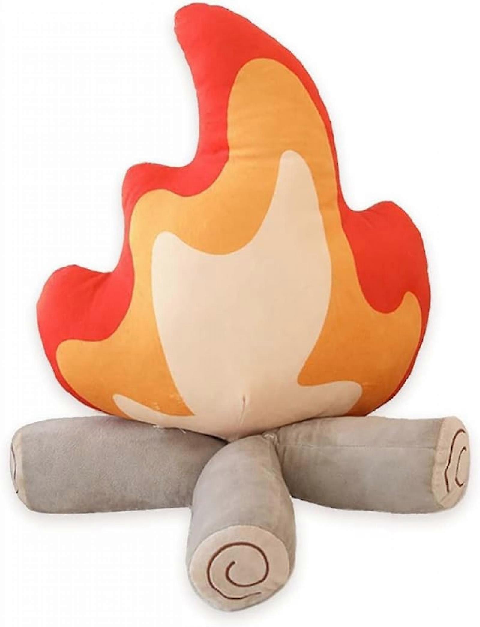 Simulation Campfire Plush Pillow, Flame Stuffed Plush Toy Room ...