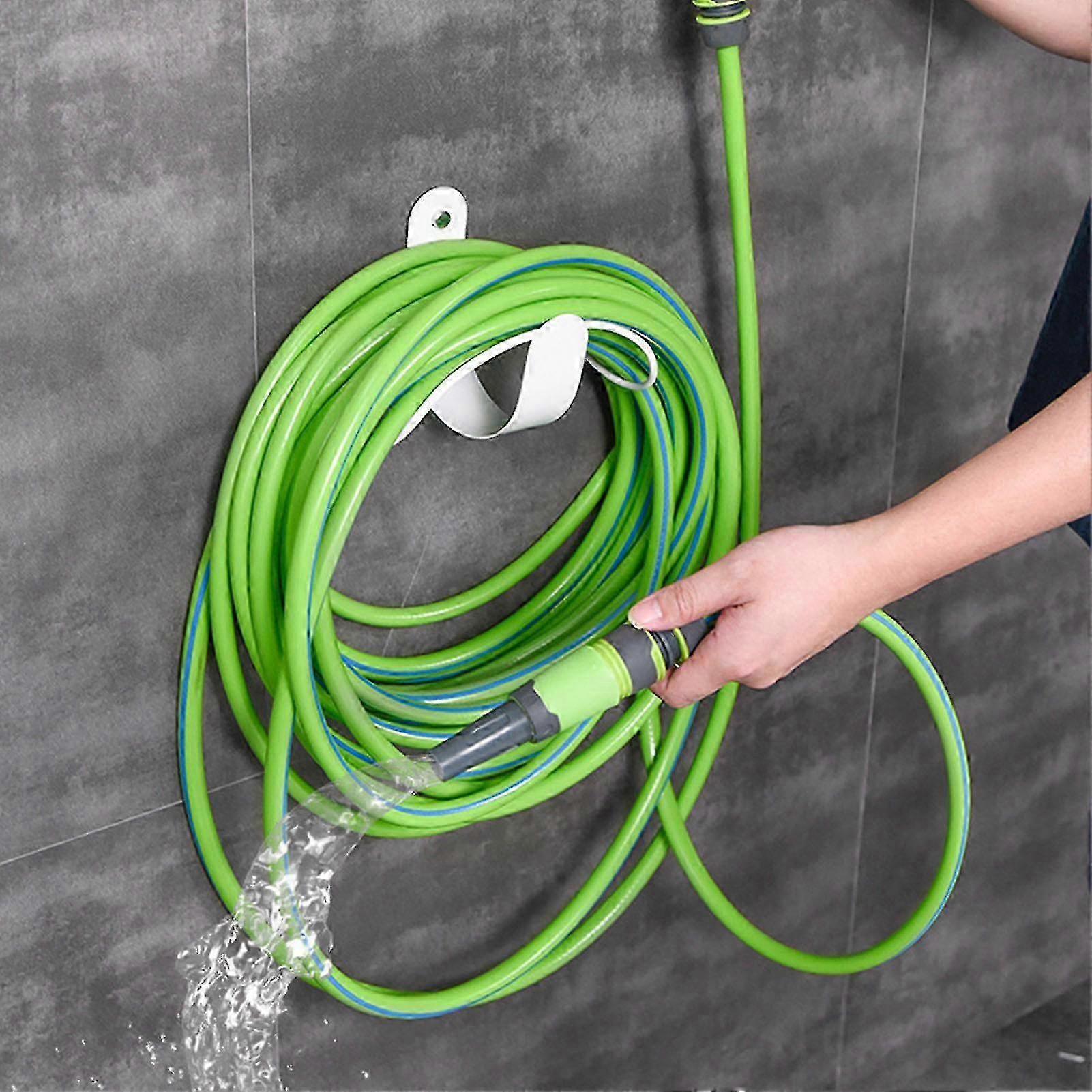 Stainless Steel Wall-Mounted Garden Hose Bracket - Strong Load Bearing ...