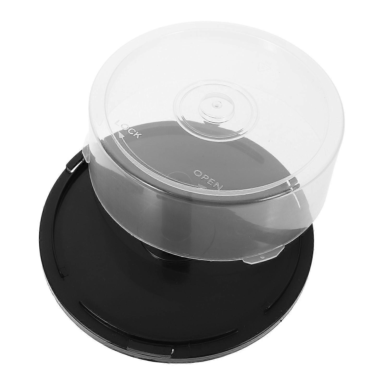 CD/DVD Cake Box Spindle Empty DVD Storage Bucket Clear CD Holder 25 ...