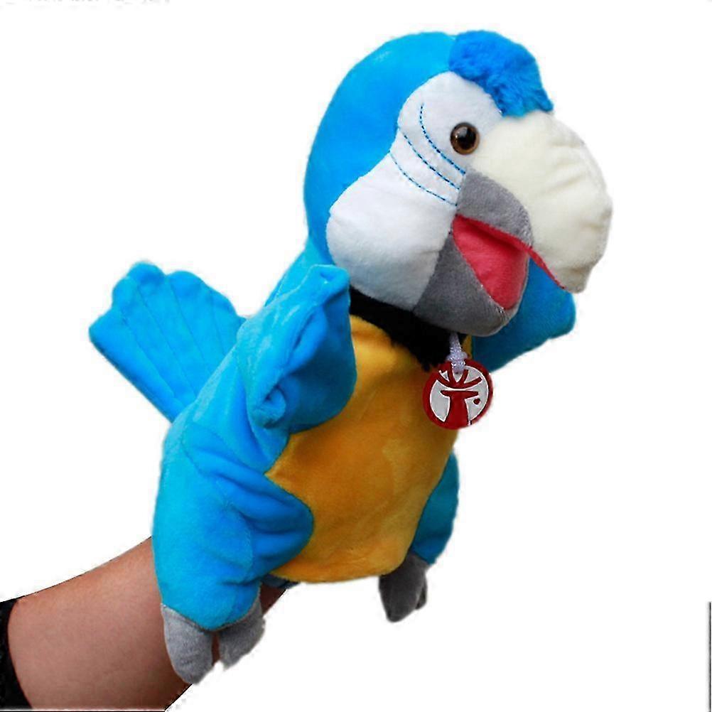 Children's Cartoon Parrot Hand Puppets Cartoon Bird Animal Plush Doll ...