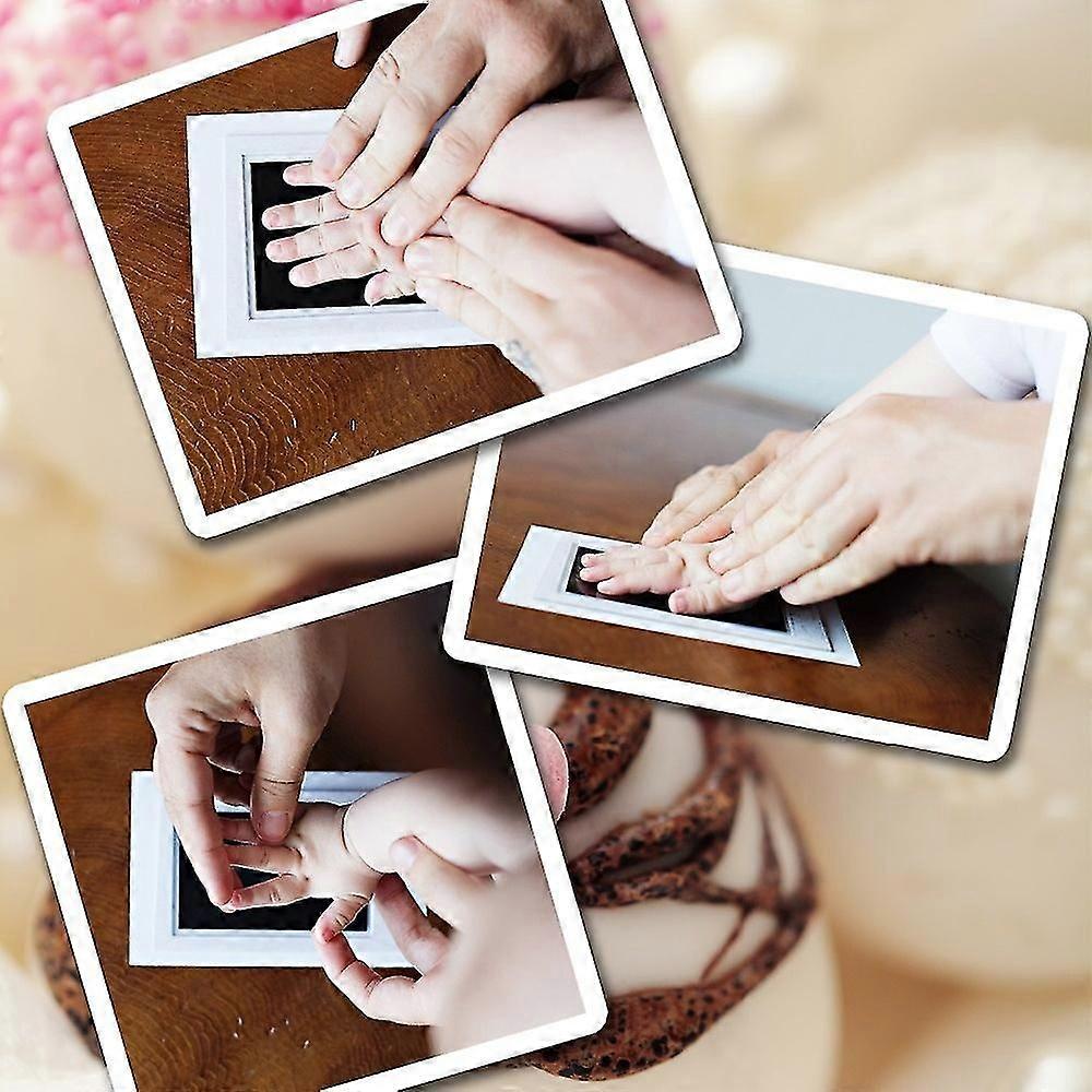 Newborn Footprint Handprint No Touch Skin Inkless Ink Pad Kits Hand ...