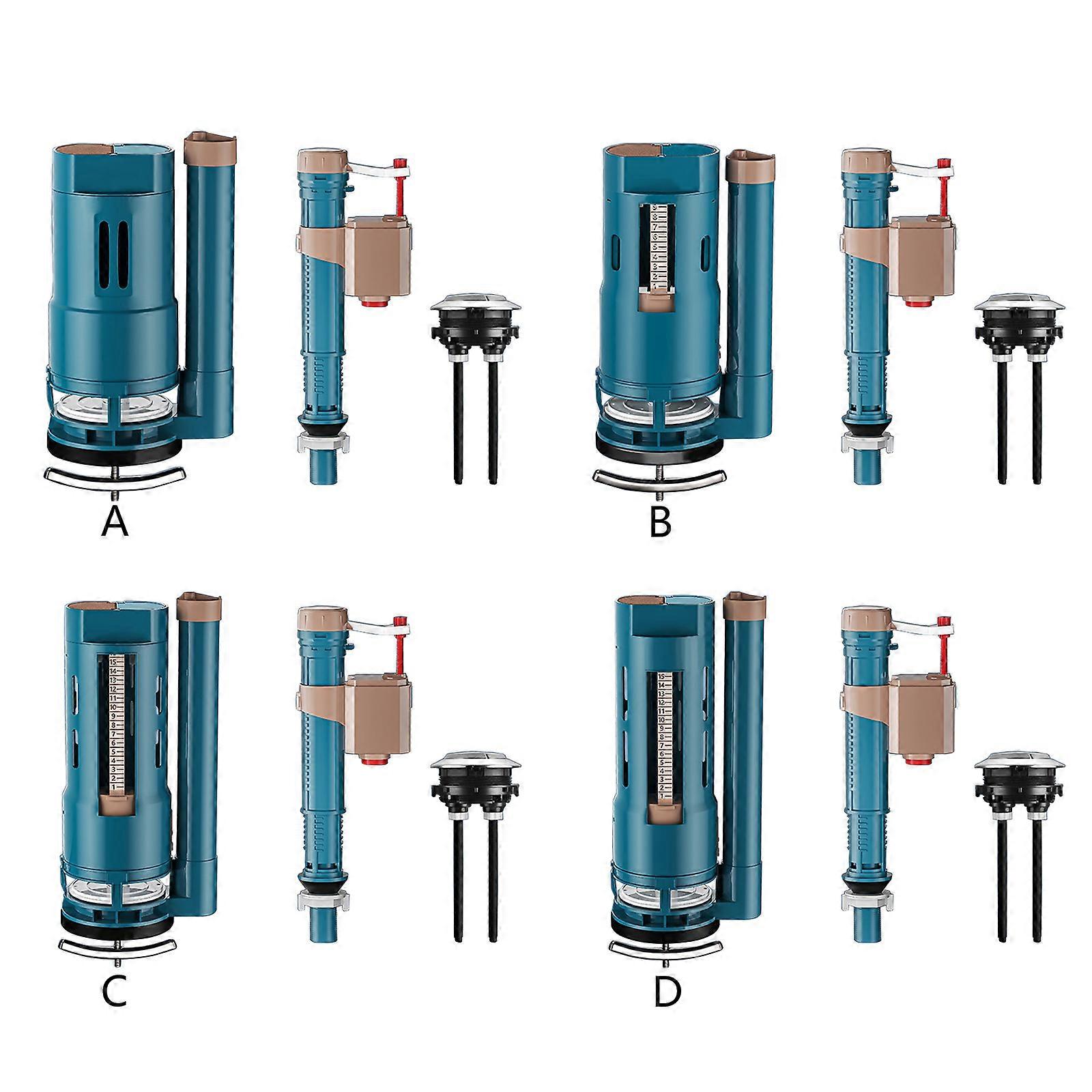 Toilet Inlet and Outlet Valves Set Drain Flush Cistern Valves ...