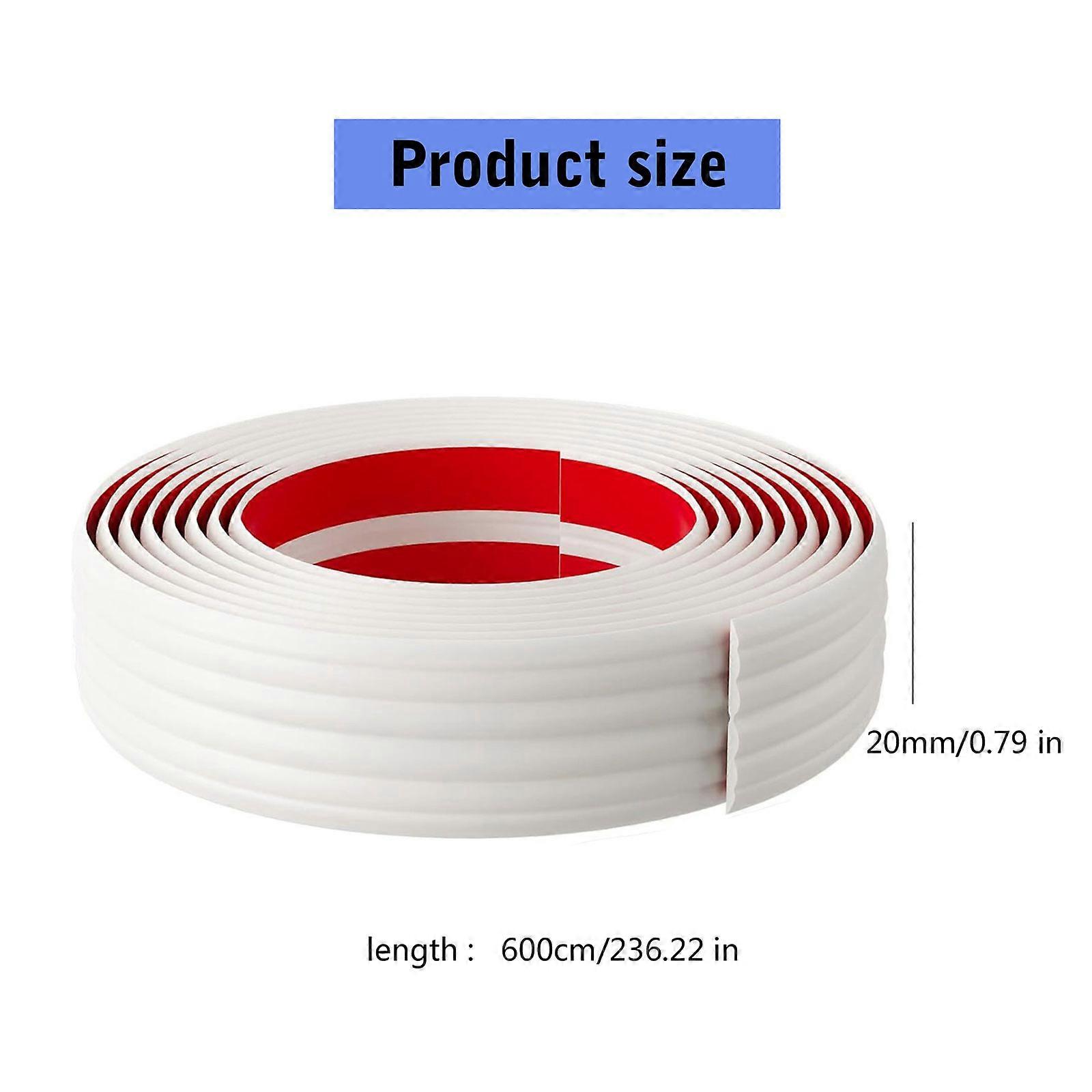 Adhesive Corner Protector Strips 6mx 20mm Molding Trim Flexible Edge ...