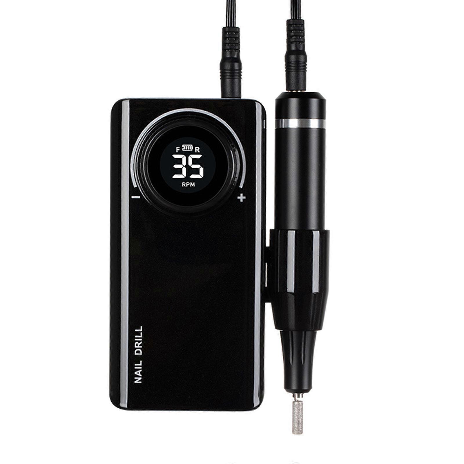 0-35000RPM Nail Drill Machine with 6 Precise Drill Bits and Sanding ...