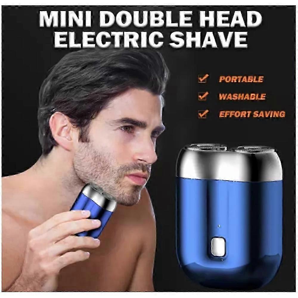 2024 New Upgrade Pocket Shaver USB Mini Shaver for Men, Double Ring 3D ...