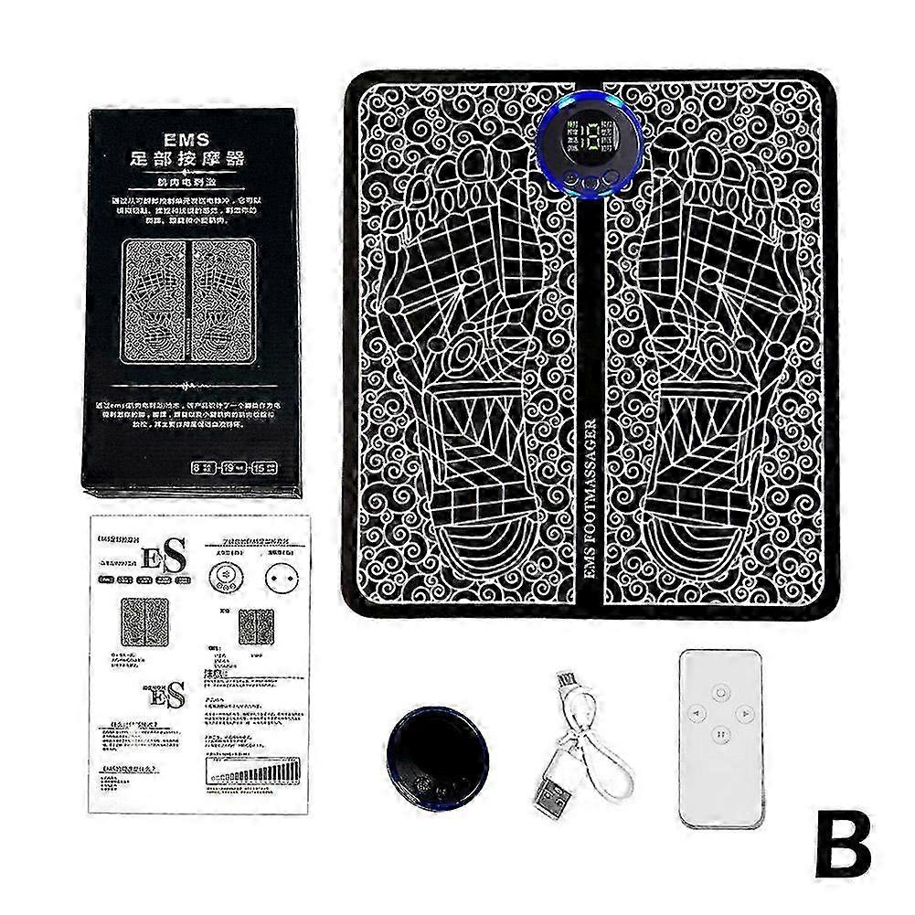 EMS Electric Foot Stimulation Massager Pad 8 Modes Electric Feet ...