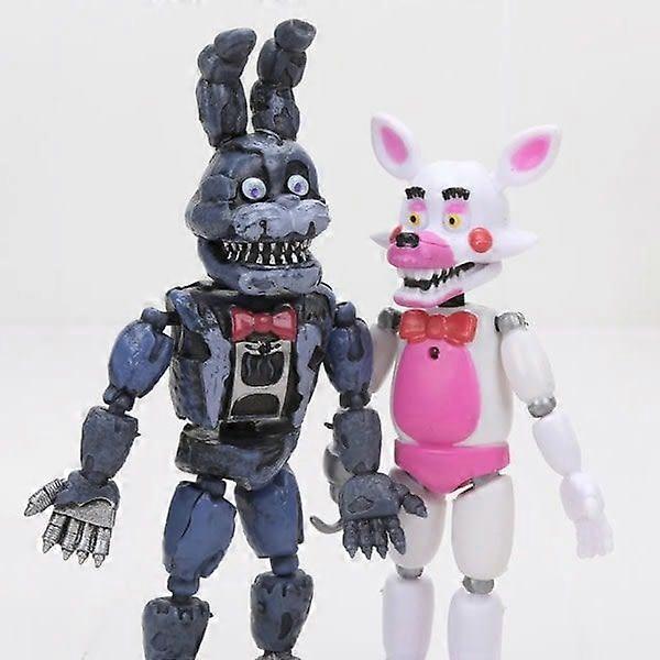 6 pcs Five Nights at Freddy's Action Figure FNAF Toy Bonnie Foxy ...