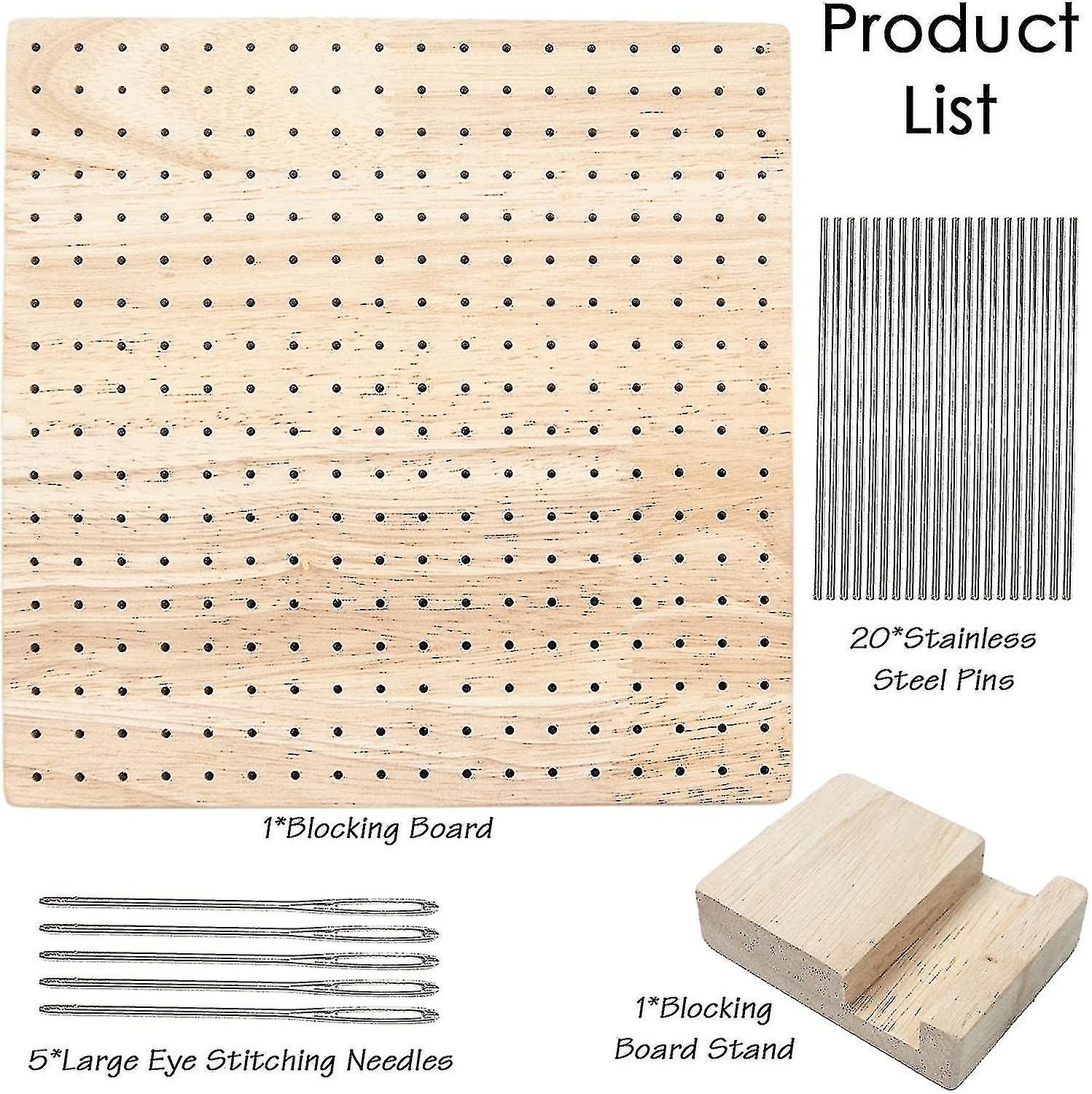 Wood Blocking Board For Knitting Granny Square Blocking Board Blocking ...