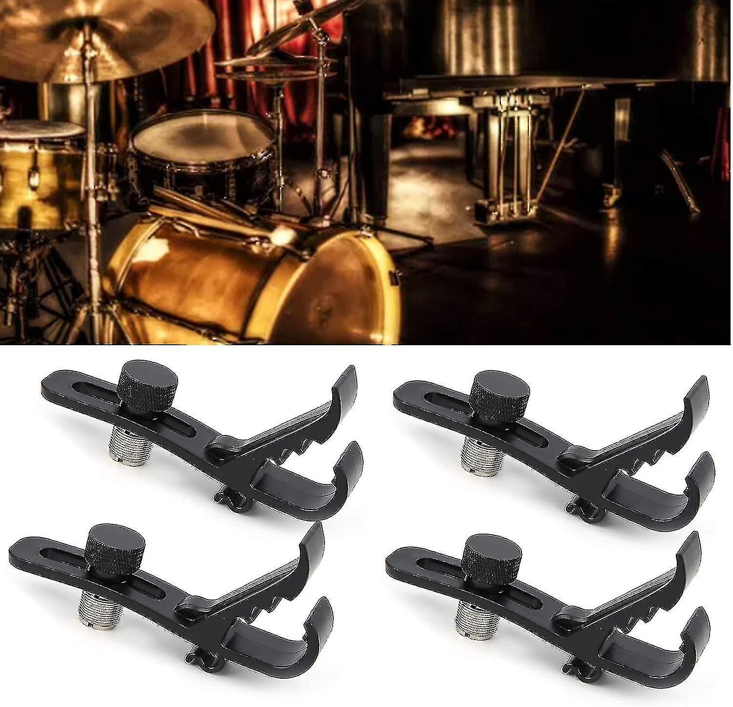 Drum Microphone Clip Microphone Securing Clips Mount Holder Shockproof ...