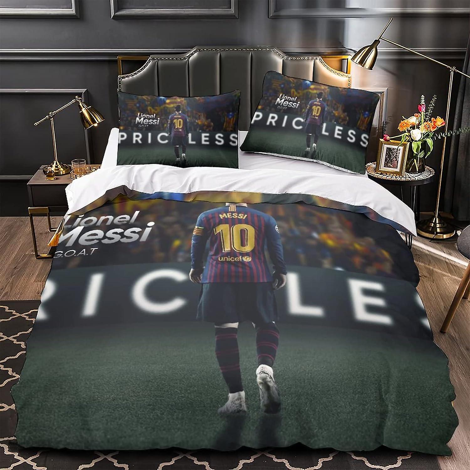 PGtaa Messi Bedding Sets Duvet Cover Football Superstars Bed Set ...