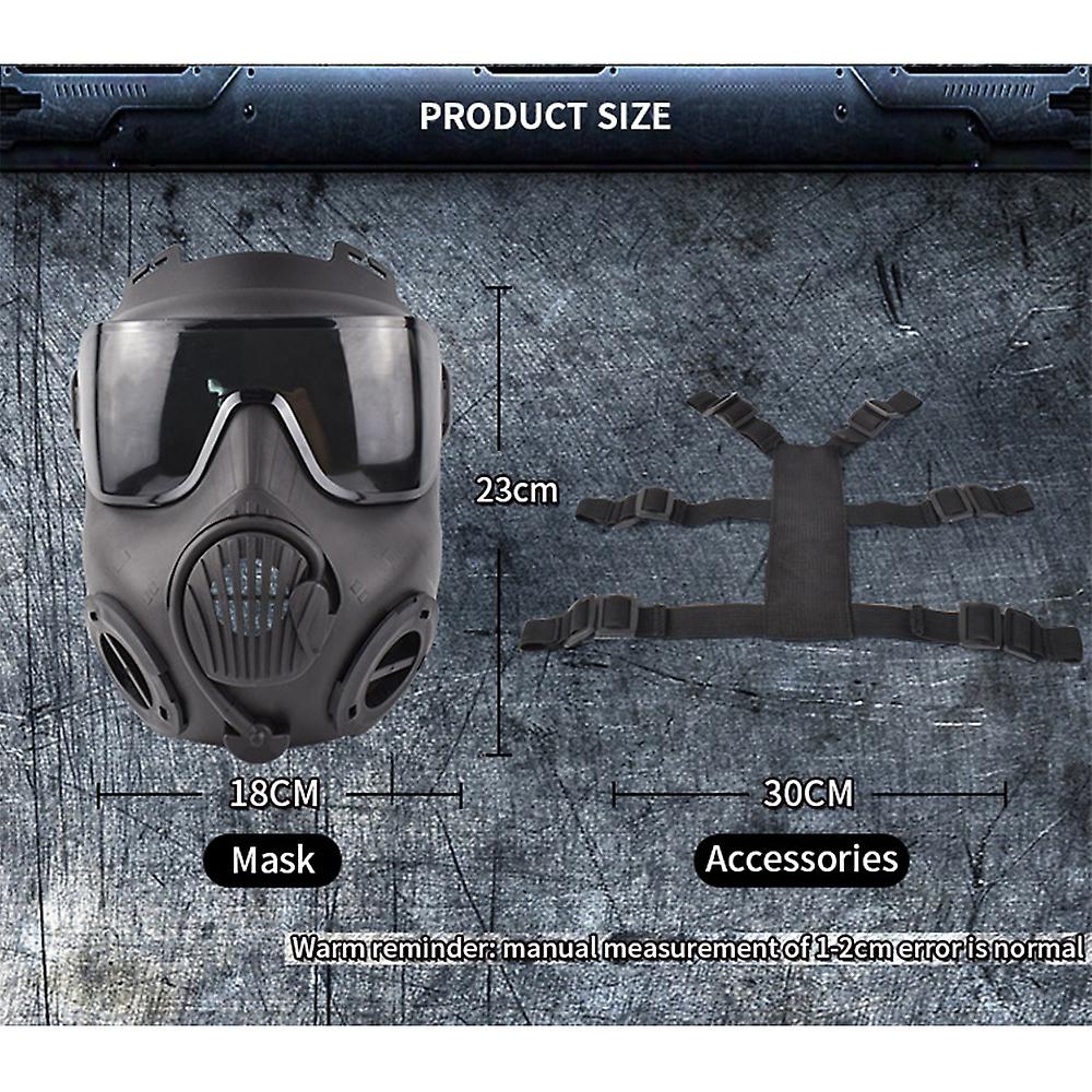 Arisoft Paintball Mask Dual Fan Anti-fog Pc Lens Protective Mask ...