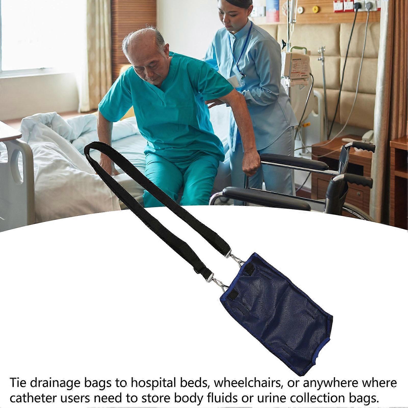 Urine Bag Cover Large Capacity Mesh Fabric Drainage Thigh Bag Holder ...