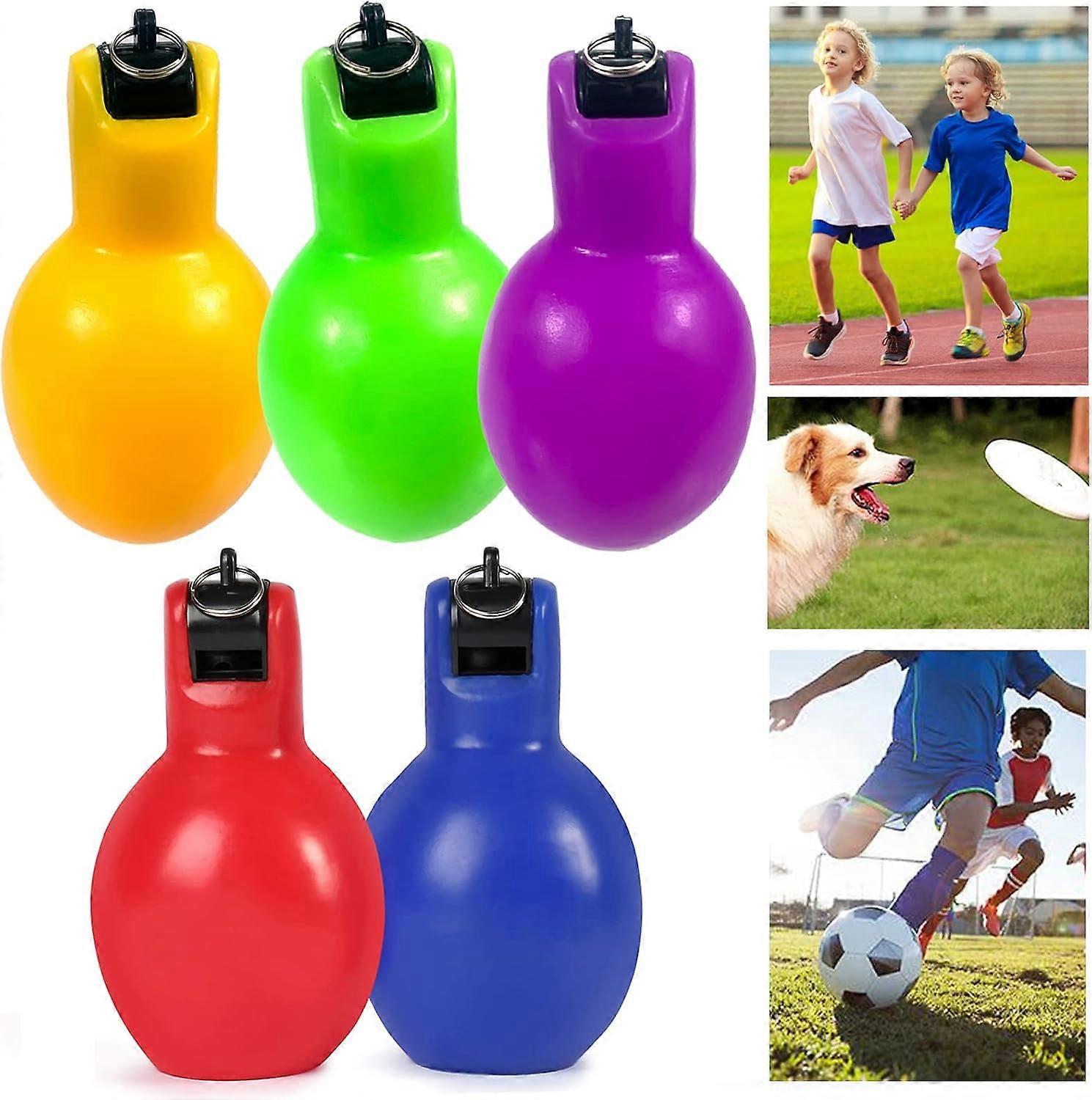 Pack of 5 Hand Whistles, Loud Sports Whistles for Trainers, Referees ...