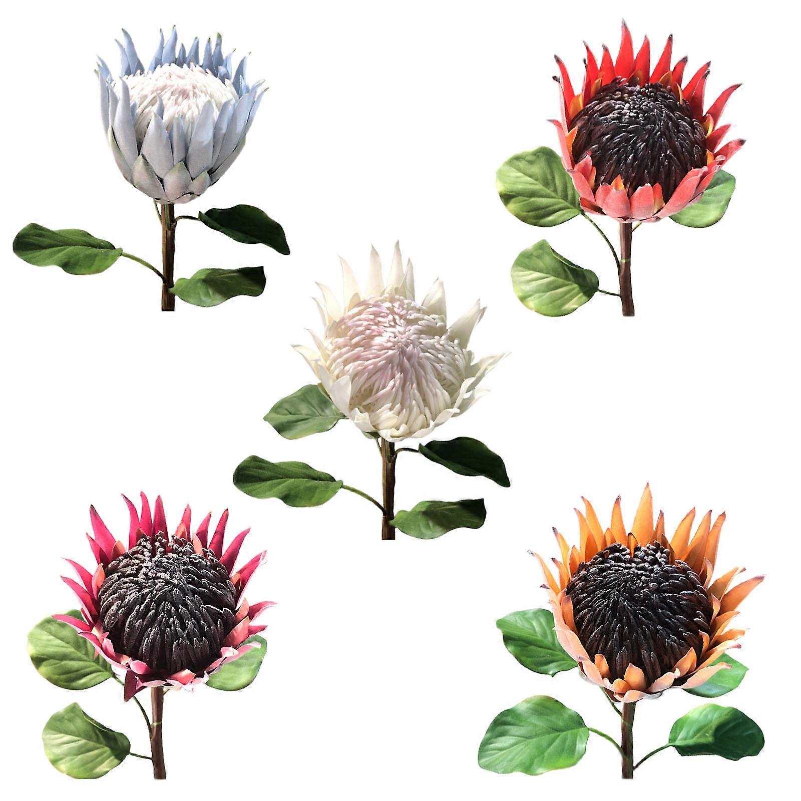 Simulation Protea Flower Artificial Flocking Flower Photography Props ...
