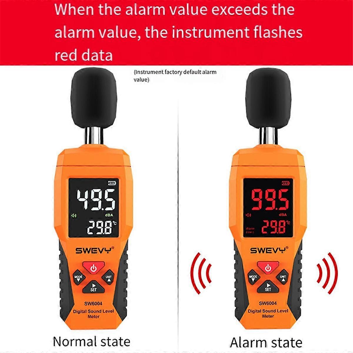 Digital Decibel Meter, Adjustable Measurement Range From 30dB to 130dB ...
