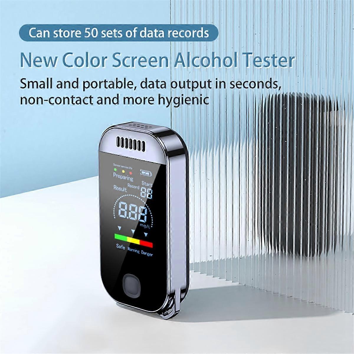Digital Alcohol Tester Professional Breathalyzer with LCD Display USB ...