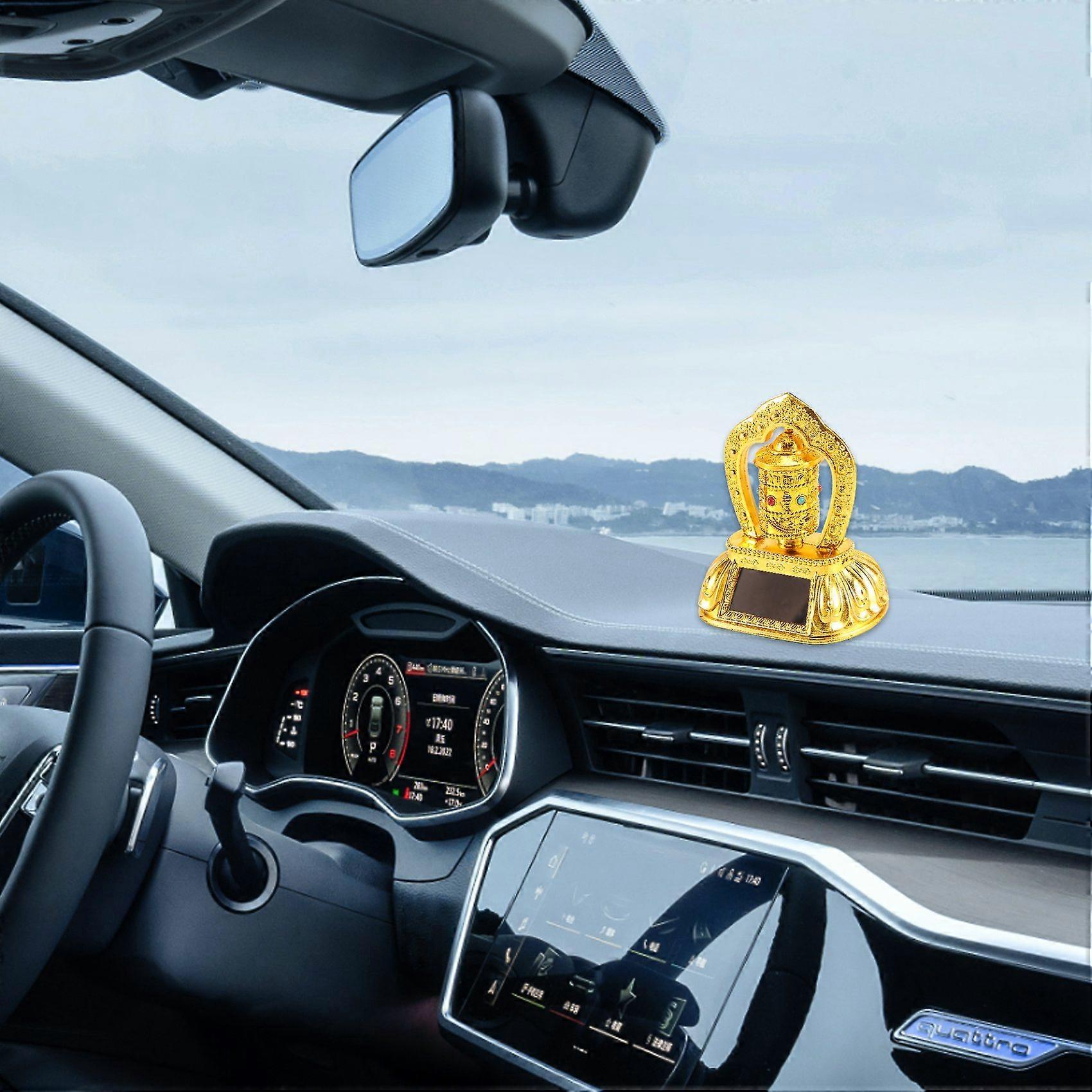 Solar Energy Prayer Wheel, Car Prayer Wheel Solar Energy Power Tibetan ...