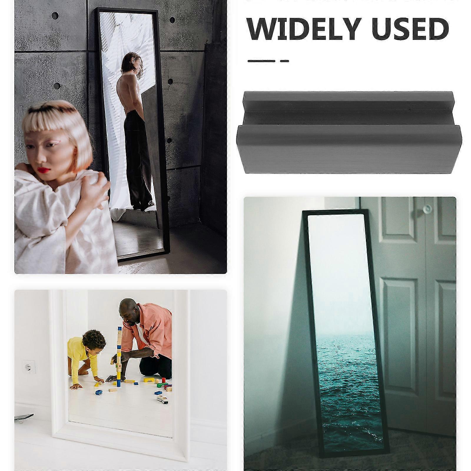 Full Length Mirror Stand Floor Mirror Support Base Non-skid Wooden ...