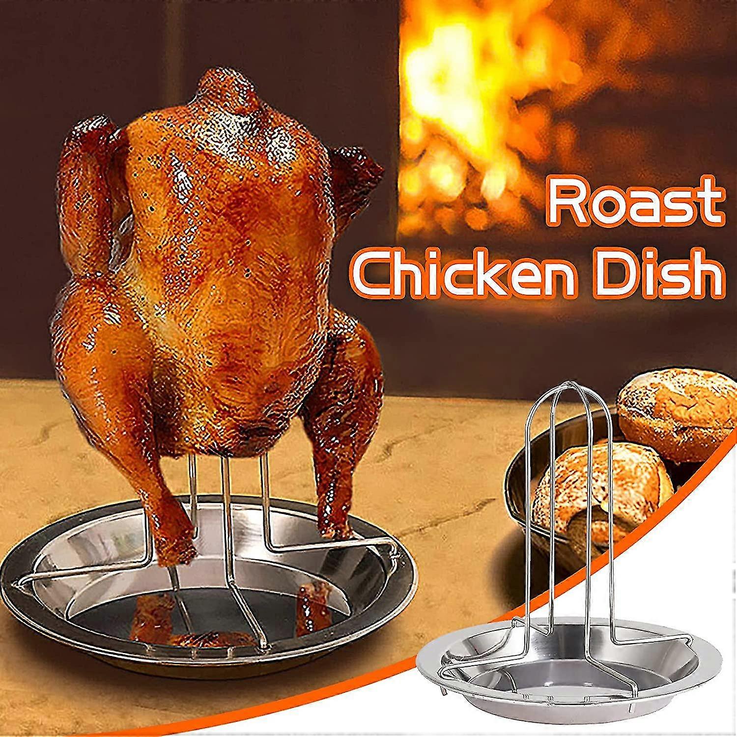 Roast Rack, Roast Chicken Shelf Stainless Steel Grill Hanging Shelf ...