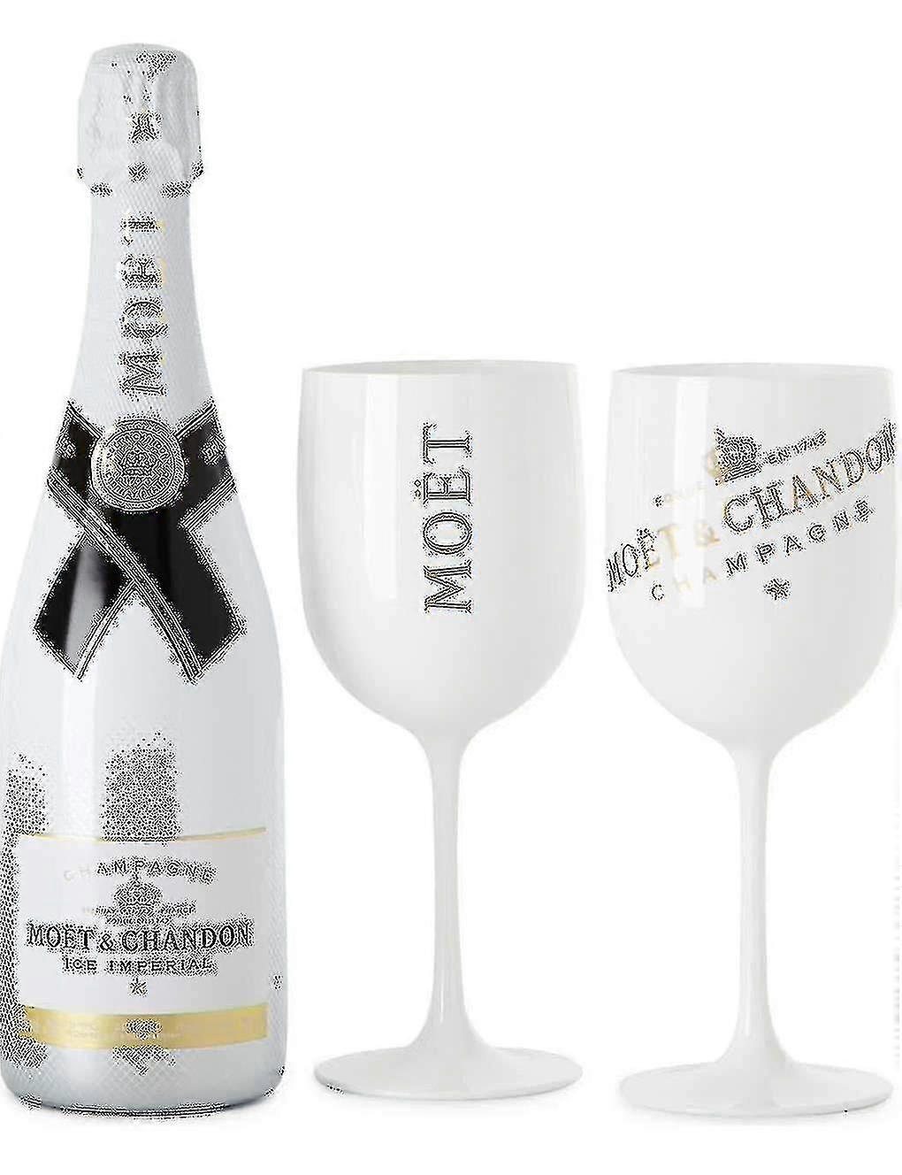 2piece Of Plastic Wine Party White Champagne Moet Chandon Glass | Fruugo UK
