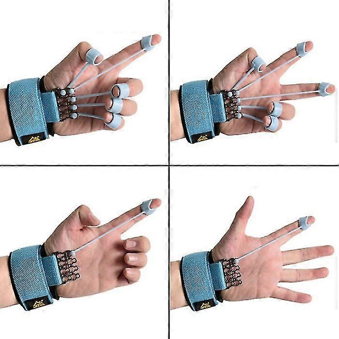 Finger Extensor Exerciser Hand Yoga Resistance Band Strength Trainer ...