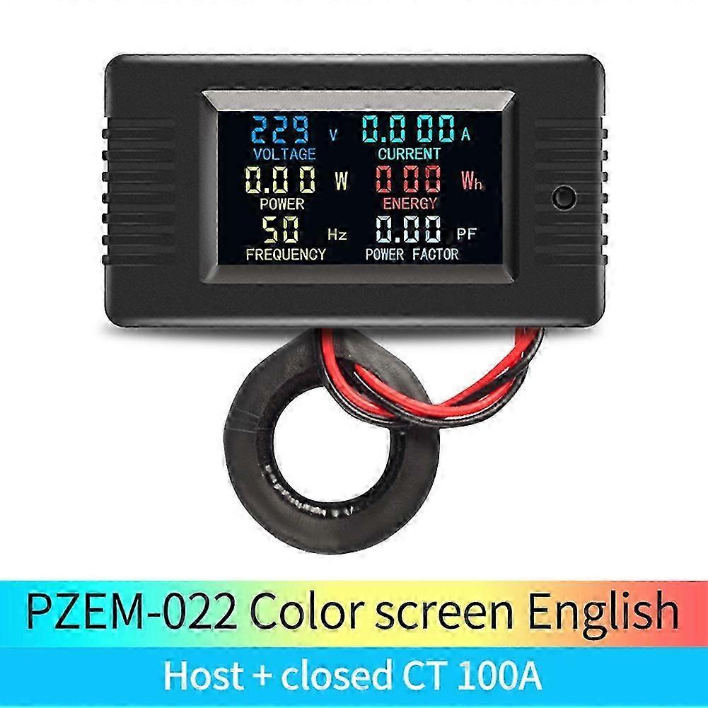 Pzem-022 Digital Smart Energy Meter Single Lcd Display Color Screen ...