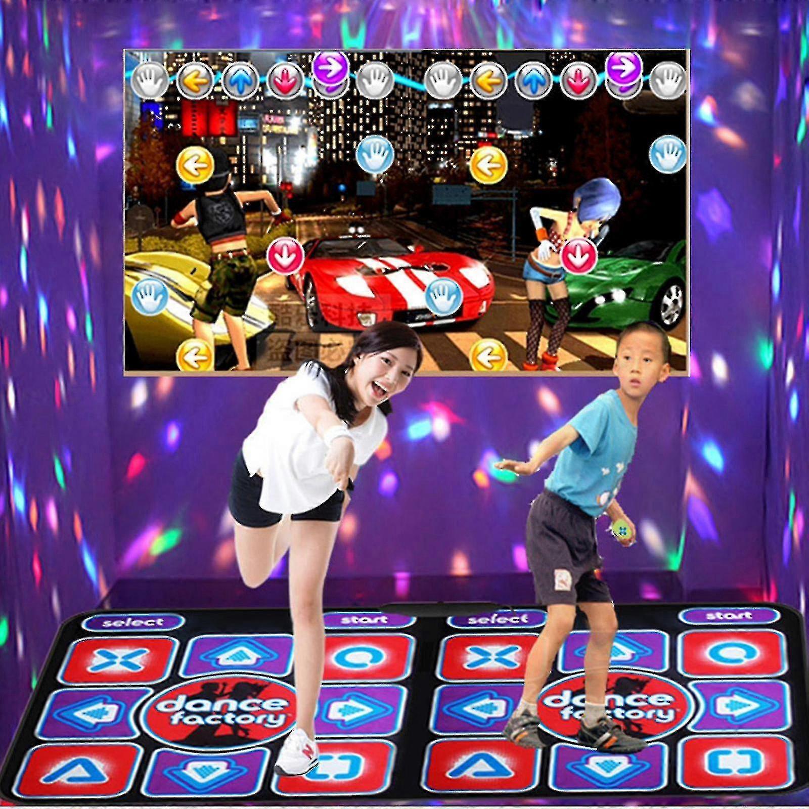 Double Dancing Mat Double User Wired Dance Mat Game Non-slip With 2 ...