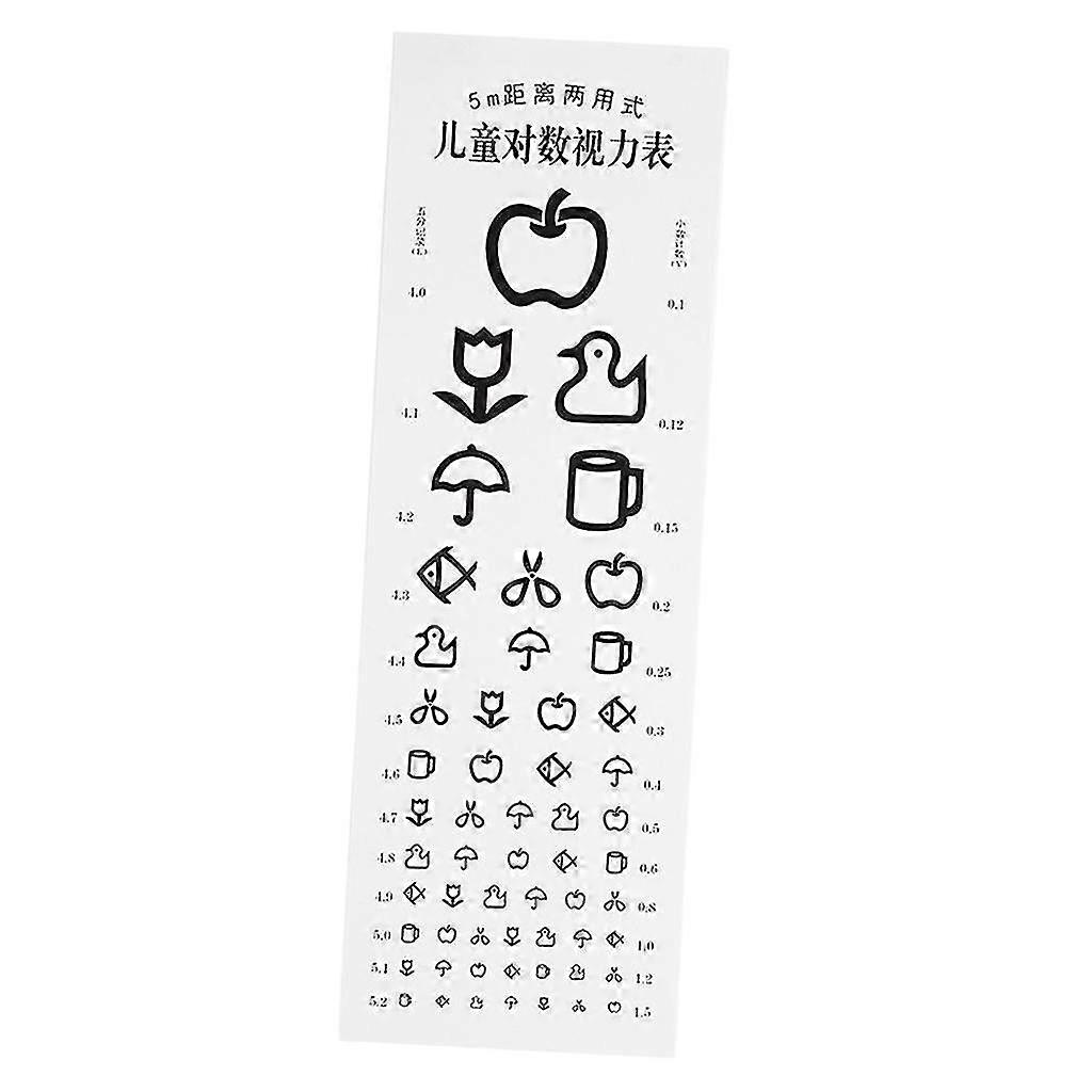 Children Kids Eye Chart Non-reflective Visual Testing Chart For ...