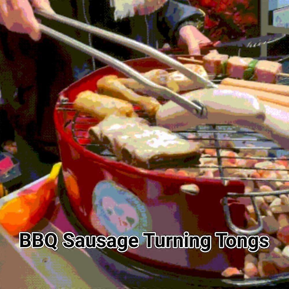 BBQ Sausage Turning Tongs, Stainless Steel Sausage Tongs, Long Handle ...