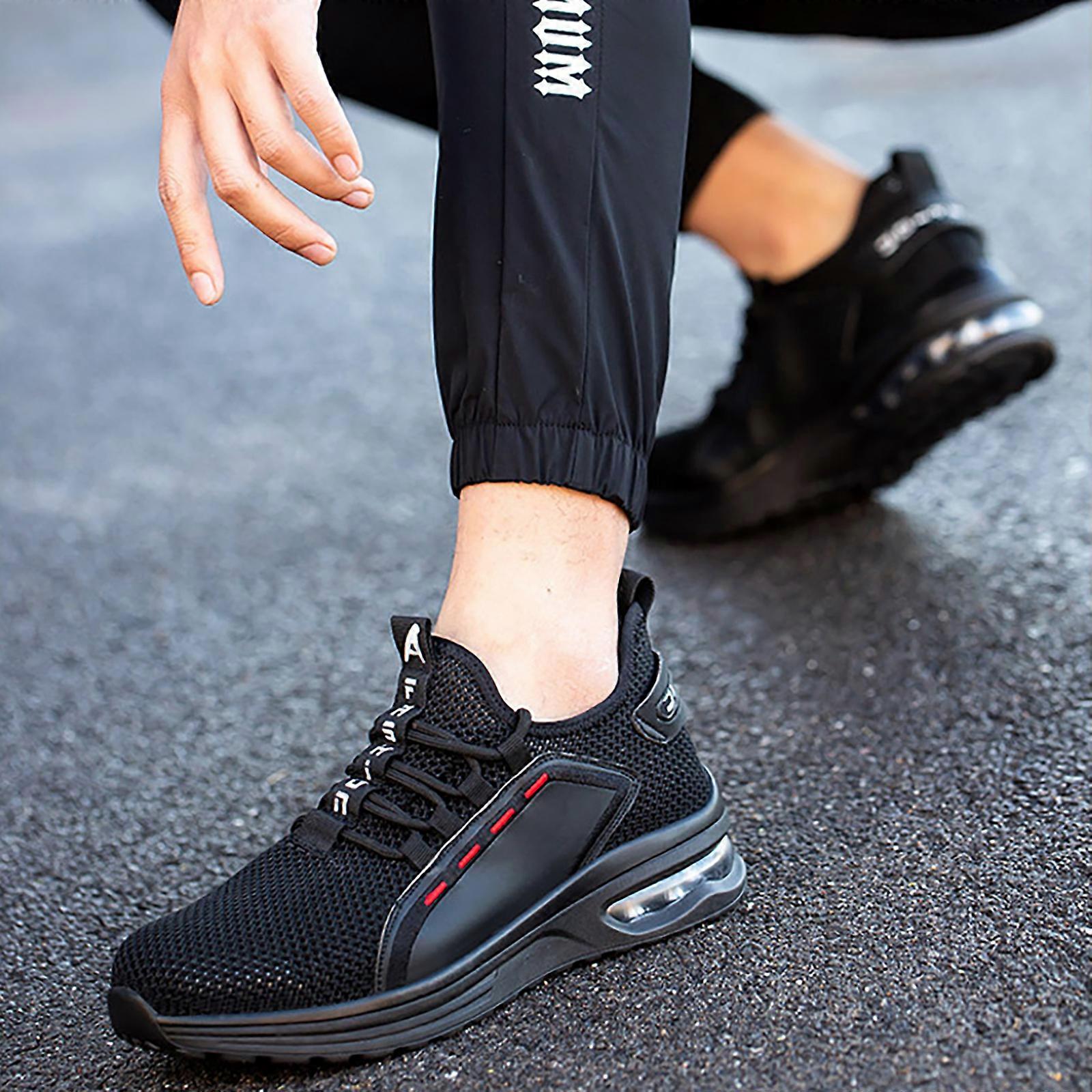 Safety Shoes Work Sneakers for Men Breathable Lightweight Shoes for ...