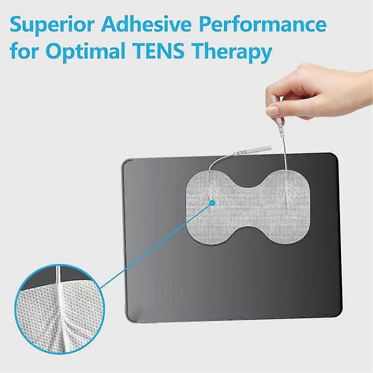 TENS Unit Replacement Pads - 4.5x6In Butterfly Shaped Electrode Pads ...