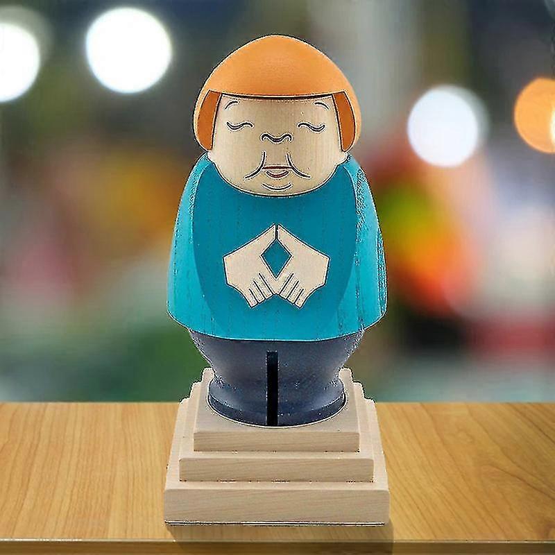 Angela Merkel Cartoon Figure Wooden Statue 14x6.5cm Celebrity Figurine ...