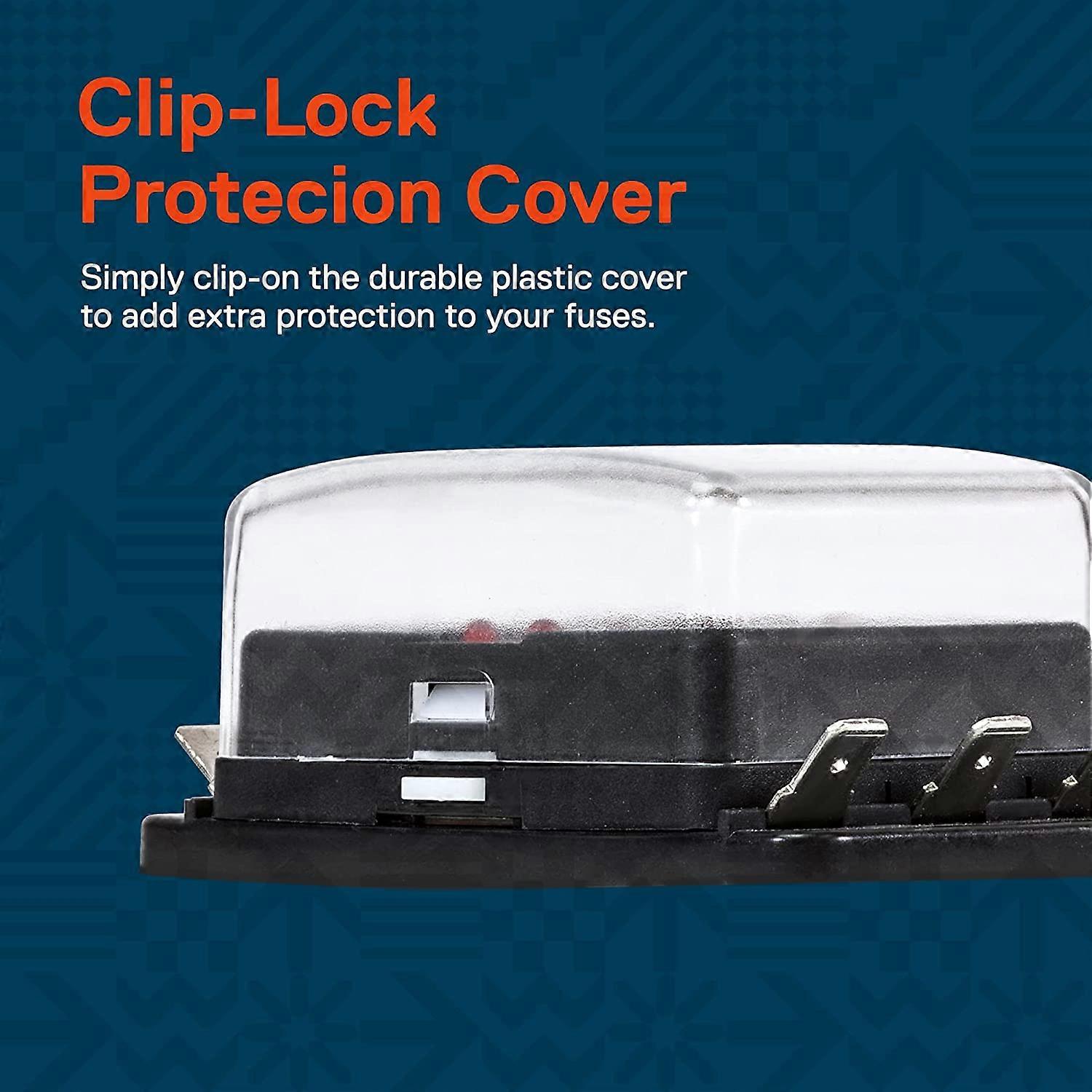 6 Way Blade Fuse Box for Automotive [ATC/ATO Blade Fuses] [100 Amp][LED ...