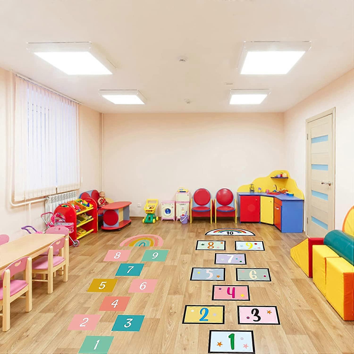 20Pcs Funny Number Hopscotch Game Floor Stickers, UBIUO Creative ...