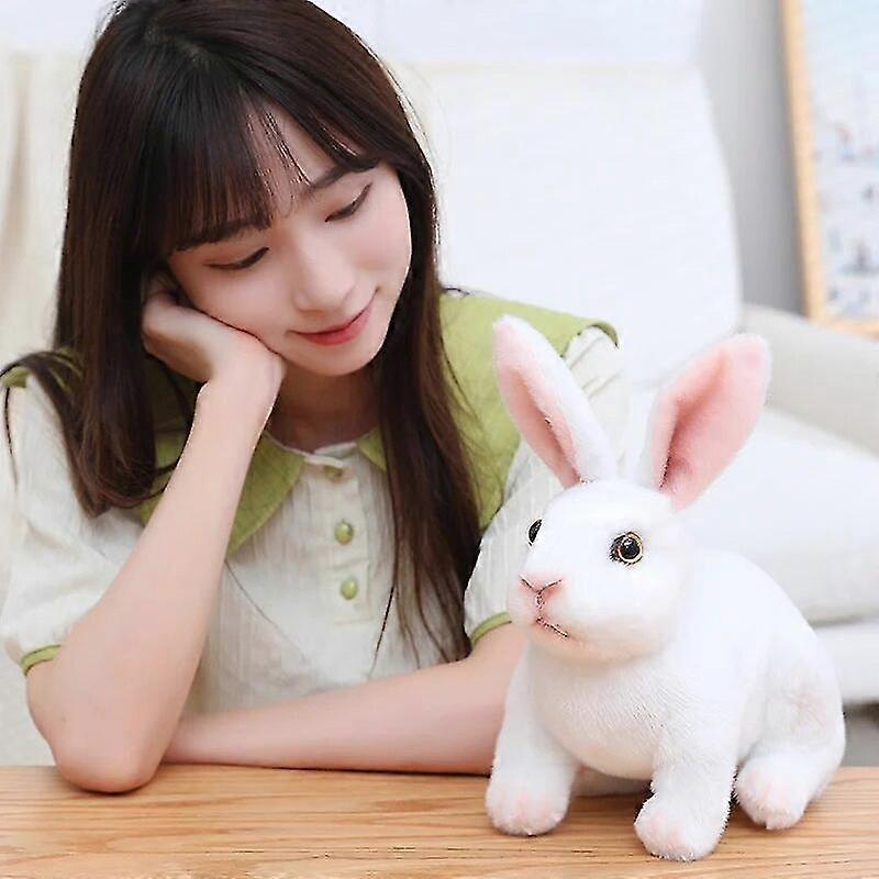 Lifelike Bunny Plush Stuffed Animal Realistic Rabbit Plushier Bunnytoy ...