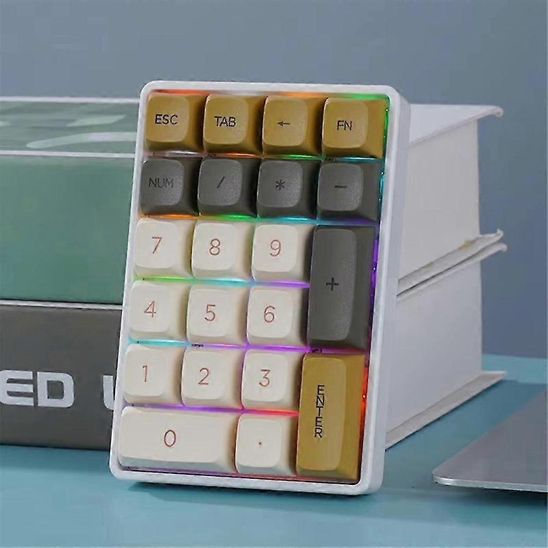 21keys Mini Keyboard 2.4g Wireless Number Pad Mechanical Numeric Keypad ...
